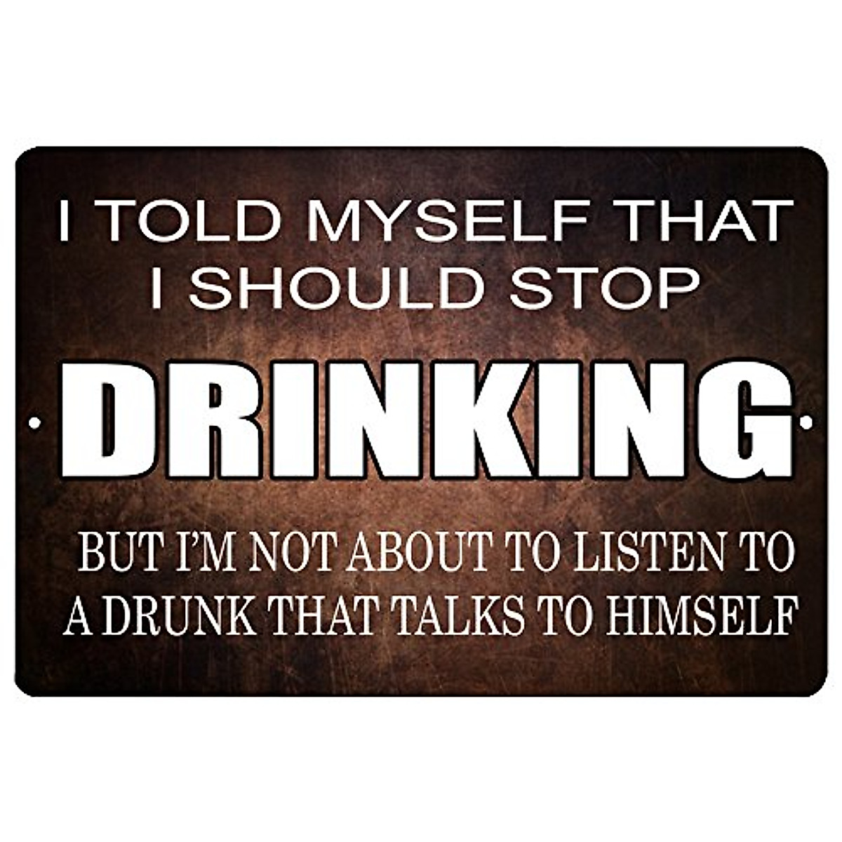 Rogue River Tactical Funny Beer Alcohol Sign Metal Tin Sign, 12x8 Inch, Home Bar Kitchen I Should Stop Drinking Wall Decor