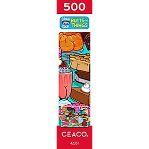 Ceaco - Brian Cook - Butts on Things - Sweet Cheeks - 500 Piece Jigsaw Puzzle
