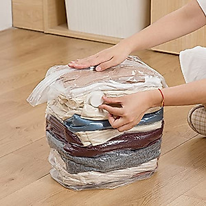 LIFKOME 1 set Bedding Pump Manual Pillows Foldable Inch Quilt Blankets Clothes S Bag Storage Sealer Practical Bags Color Saver Space with Vacuum Ing Professional Reusable Random Hand