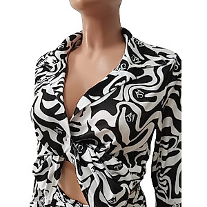 Fastkoala Women's Two Piece Outfits Casual Long Sleeve Shorts Pants Set Sweatsuits Jogging Tracksuit with Pockets Black1 S