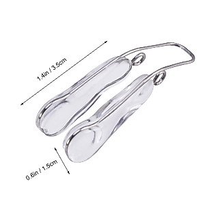 Lurrose Nose Shaper Lifter Clip Beauty Nose Up Lifting Silicone Rhinoplasty Nose Bridge Straightener Corrector Slimming Device for Women Ladies Transparent