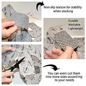 KitWinner Felt Pan Protectors, Pan Separators for Stacking All Clad to Prevent Scratching, Anti Slip Felt Pot Separators for Non-Stick Pans Cookware Accessories Set of 12