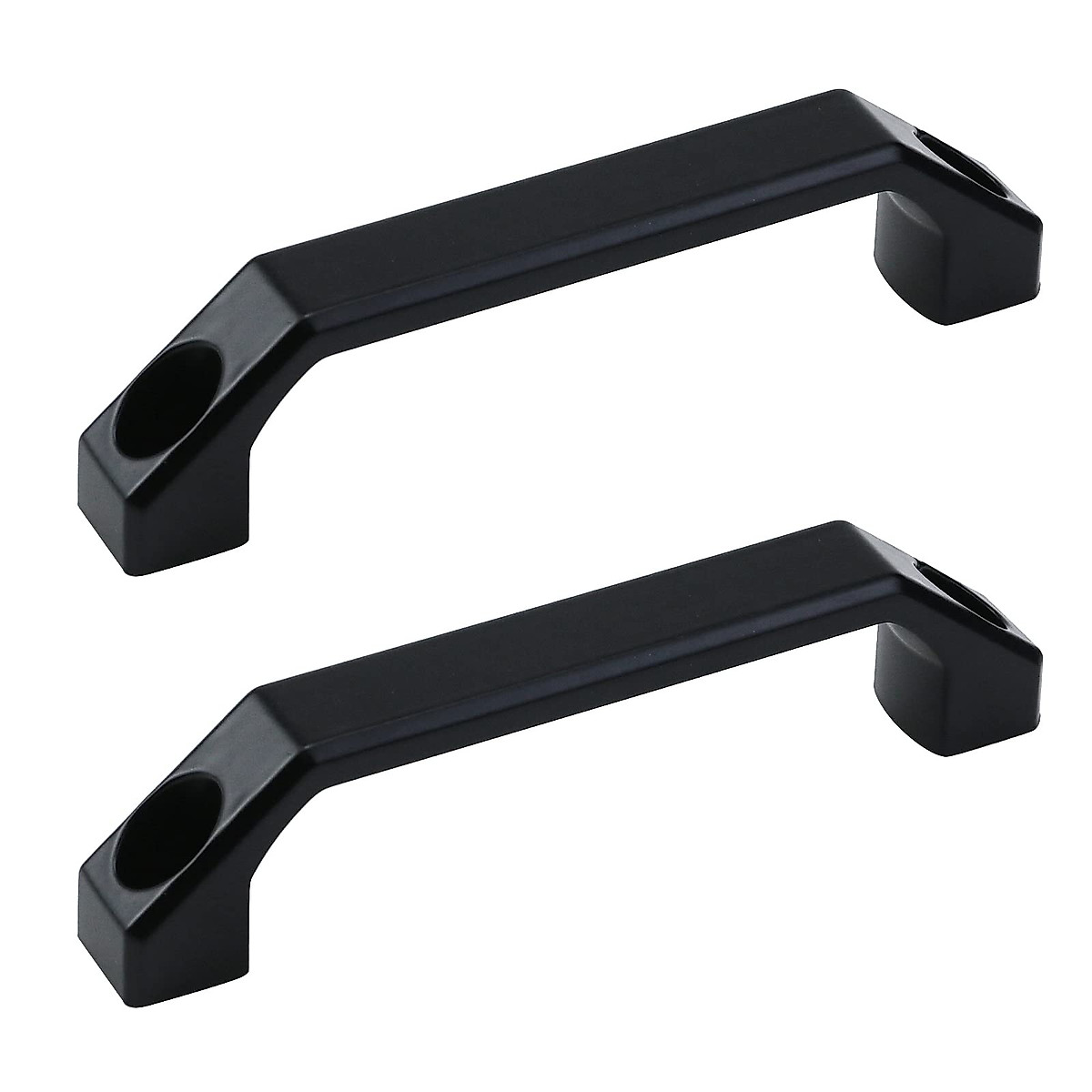 Semetall 2pcs Black Door Cabinet Pull Handles Suitable for Modern Drawer Handles Bridge Pulls Handles for Cupboard Arched Decorative Closets Door Handles Bookcases Cabinet Handles(140mm×33mm)