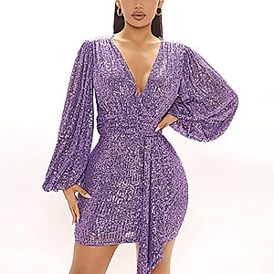 DGMBBX Women's Summer Striped Short Sleeve T Shirt Dress Casual Tie Waist with Pockets Women's Sexy Long Sleeve V Neck Ruched Bodycon Mini Party Cocktail Dress Women's Elegant Round Neck V-Back