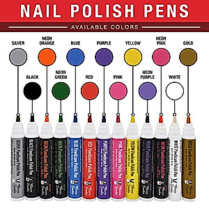 Warren London Pawdicure Dog Nail Polish Pen | Non Toxic, Odorless, & Fast Dry | Made in USA | Neon Pink