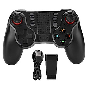 Zopsc Wireless Controller, Bluetooth Game Console for Android, with Built-in Lithium Battery (380 mAh), with Acceleration and Cleaning Functions, Supports 6-Inch Mobile Phone