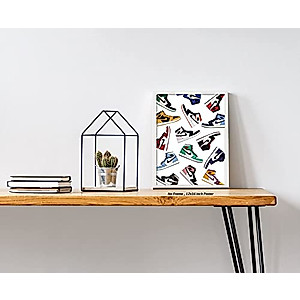 Hypebeast Custom Sneaker Poster – (12x16 Inch) Unframed – AJ Wall art, Hypebeast Room Decor, Michael Jordan Poster, Sneaker Air Gym Shoes Shoebox Collection Aesthetic Cool Poster for Teen Boys Guys Men Room Dorm Bedroom Wall Decor by LIYA Design Prints