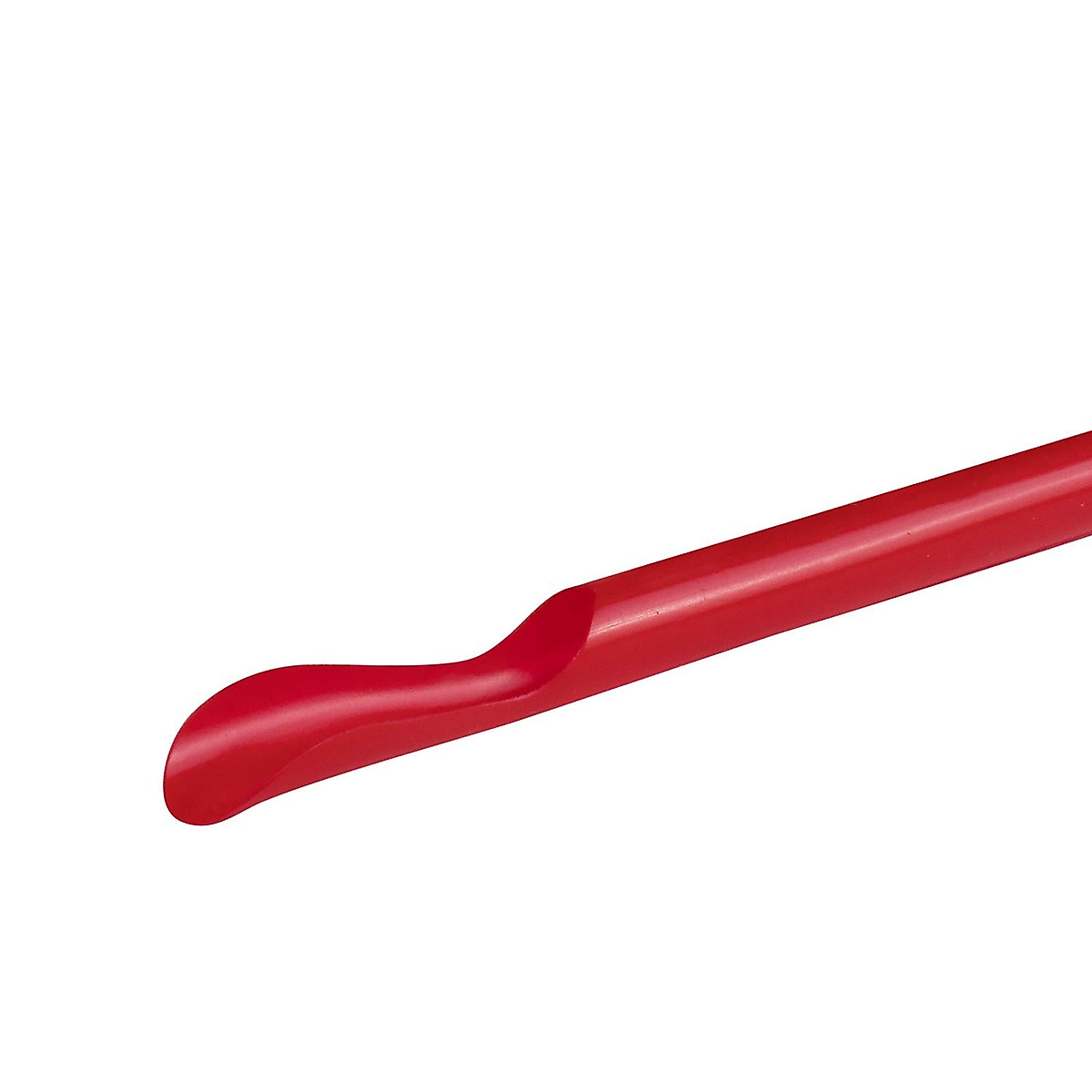 Karat C9085 9.45" Spoon Straws (6.5 mm Diameter), Unwrapped, Solid Red (Case of 10000)