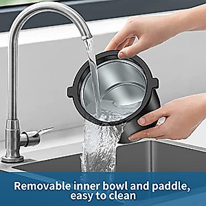 Ice Cream Maker, Ice Cream Machine 1.58 Quart Ice Cream Maker Machine Frozen Yogurt Machine with Double-Insulated Freezer Bowl, Digital Timer, Clear Lid, Gifts for Kids or Family