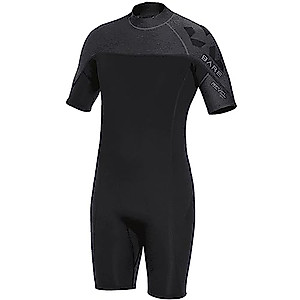 BARE 2MM Revel Men's Shorty Wetsuit | Combines Comfort and Flexibility | Made from a Blend of Neoprene and Laminate | Designed for All Watersports Including Scuba Diving and Snorkeling | Grey - 2XL