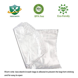 Poultry Shrink Bags,50Pack 13x18Inches Clear Poultry Heat Shrink Wrap BPA Free Freezer with 50 Zip Ties,50PCS Freezer Labels and a Silicone Straw for Chickens,Rabbits