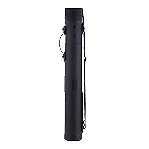AMLESO Drawing Tube Blueprint Case Telescoping Large Black Expands to 53 Inches Poster Tube with Strap