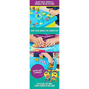 Play-Doh Play 'n Store Table, Arts & Crafts, Activity Table, Ages 3 and up (Amazon Exclusive)