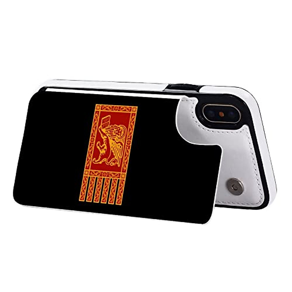Venice Flag Wallet Phone Cases Fashion Leather Design Protective Shell Shockproof Cover Compatible with iPhone X/XS