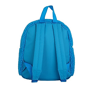 Sesame Street Toddler Cookie Monster Backpack, Back to School Bookbag for Toddler, Plush Zippered Bag