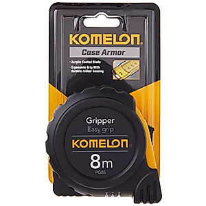 Komelon PG85 8m by 25mm Metric Gripper Tape, Black
