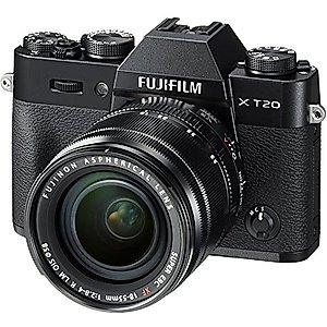 Fujifilm X-T20 Mirrorless Digital Camera w/XF18-55mmF2.8-4.0 R LM OIS Lens-Black