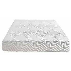 Lexicon Nocturne 10" Gel Infused Memory Foam Mattress, Twin, White