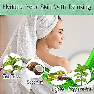 Tea Tree Body Wash with Mint & Shower Gel with Vitamin E for Jock Itch, Eczema, Ringworm, Body Odor, Body Wash Women & Men with Added Body Oils,LARGE 20.2 FL Oz Bottle (Tea Tree Mint, Pack of 2)