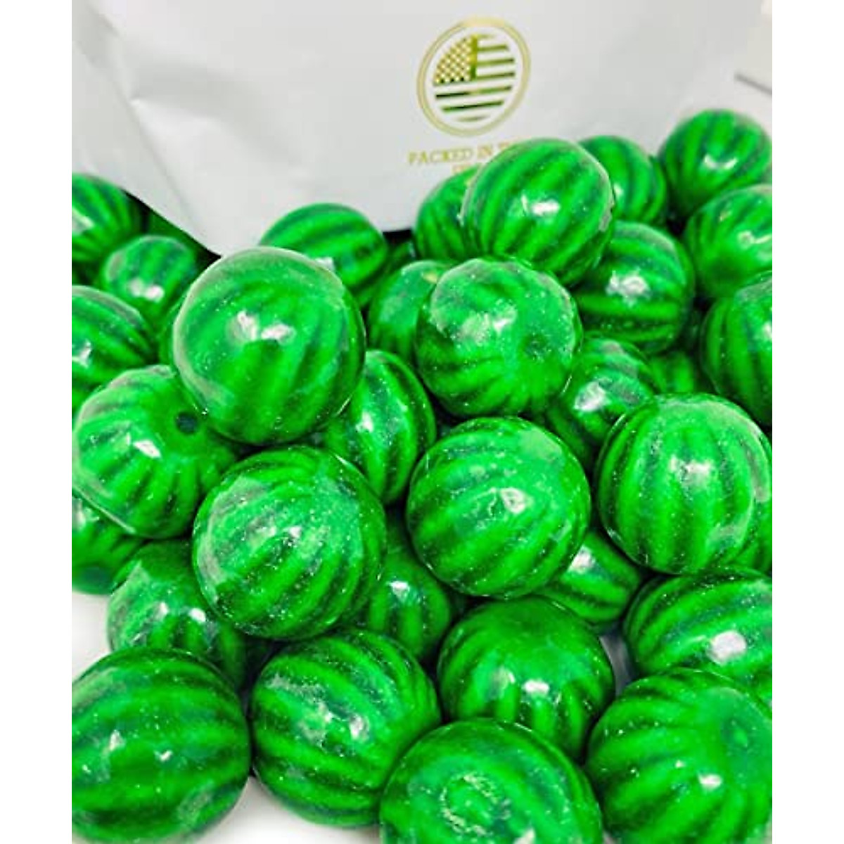SweetGourmet Watermelon Gum Balls | 1 inch Bubble Gum | 1.5 Pound