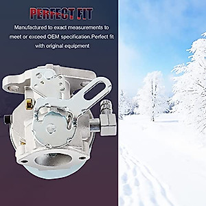 QAZAKY Carburetor Compatible with Tecumseh 632113 632113A HS40 HSSK40 Toro 38010 38015 38250 Snowthrower 421 521 Snowblower 4HP 5HP Adjustable 056-326 520-962 50-662 1427 056326 520962 50662 Carb