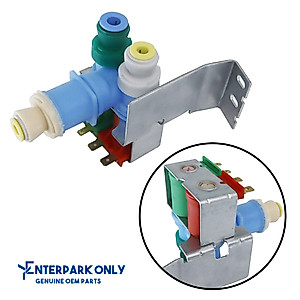 Enterpark IMV-708 W10408179 4389177 (Original Version) for Whirlpool Kitchenaid Kenmore Refrigerator Kitchenaid Refrigerator Water Valve by Robertshaw Replace AP5263471 W10408179VP PS3497634