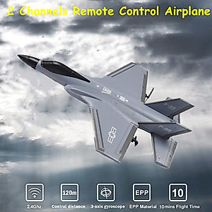 Vecktodisy RC Airplane,2 Channels RC Plane Ready to Fly,2.4Ghz Remote Control Airplane F35,Easy to Control and Durable Remote Control Plane for Kids Beginner