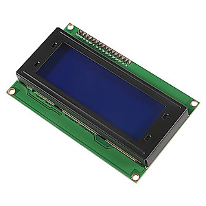ALMOCN IIC I2C TWI Serial 2004 20x4 LCD Display Module with I2C Interface Adapter Blue Backlight for Arduino R3 MEGA2560(Blue)