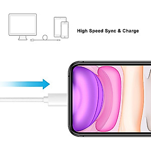 G-Cord Apple MFI Certified Short Lightning to USB Charging and Sync Cable (5 Pack, 7 Inch)