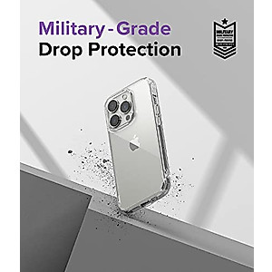 Ringke Fusion Matte [Anti-Fingerprint Technology] Compatible with iPhone 14 Pro Case, Translucent Smudge Proof Protective Sturdy Shockproof TPU Bumper Phone Cover for Women, Men - Matte Clear