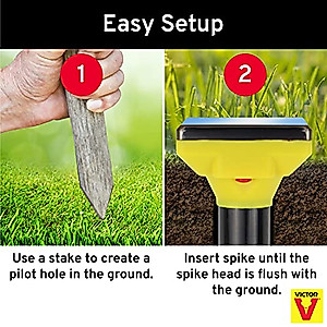 Victor M9014 Solar Powered Sonic Spike, Black