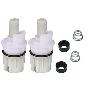 RP1740 faucet stem repair kit replacement compatible with two handle faucet plus RP4993 seat & spring – 2 Pack