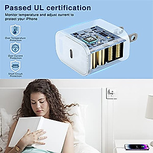 for Apple iPhone 12 13 14 Pro Fast Charger Block,[Apple MFi Certified] 20W Rapid USB C Wall Super Fast Chargers Block/Power Plug with 6Ft Type C to Lightning Cable for iPhone 14 13 12 11Pro Max iPad
