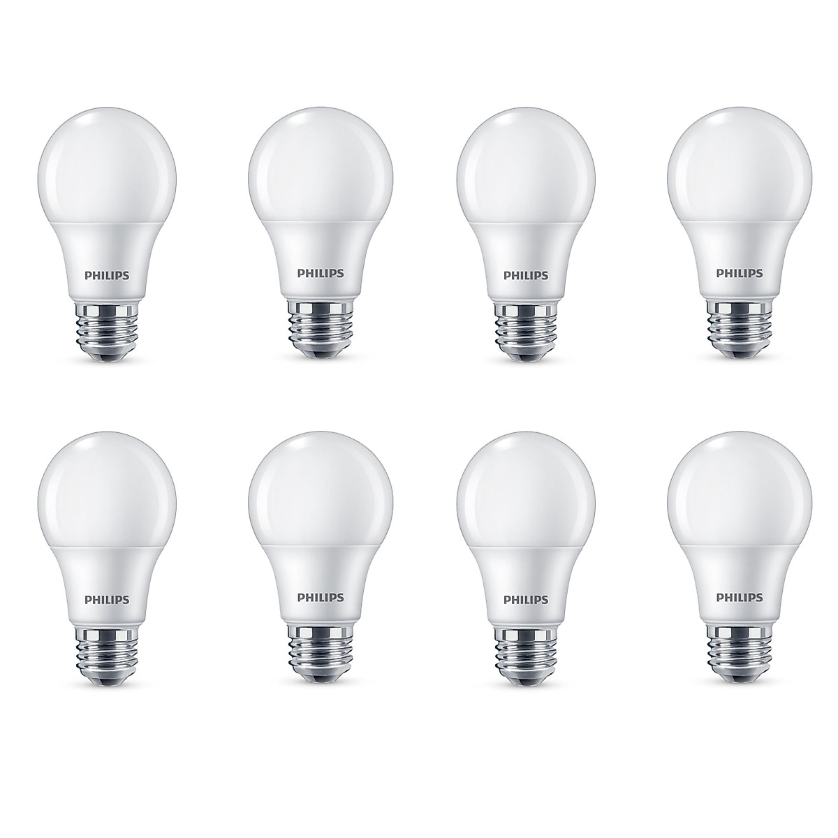 PHILIPS 60-Watt Equivalent A19 Non-Dimmable E26 LED Light Bulb Daylight 5000K (8-Pack)