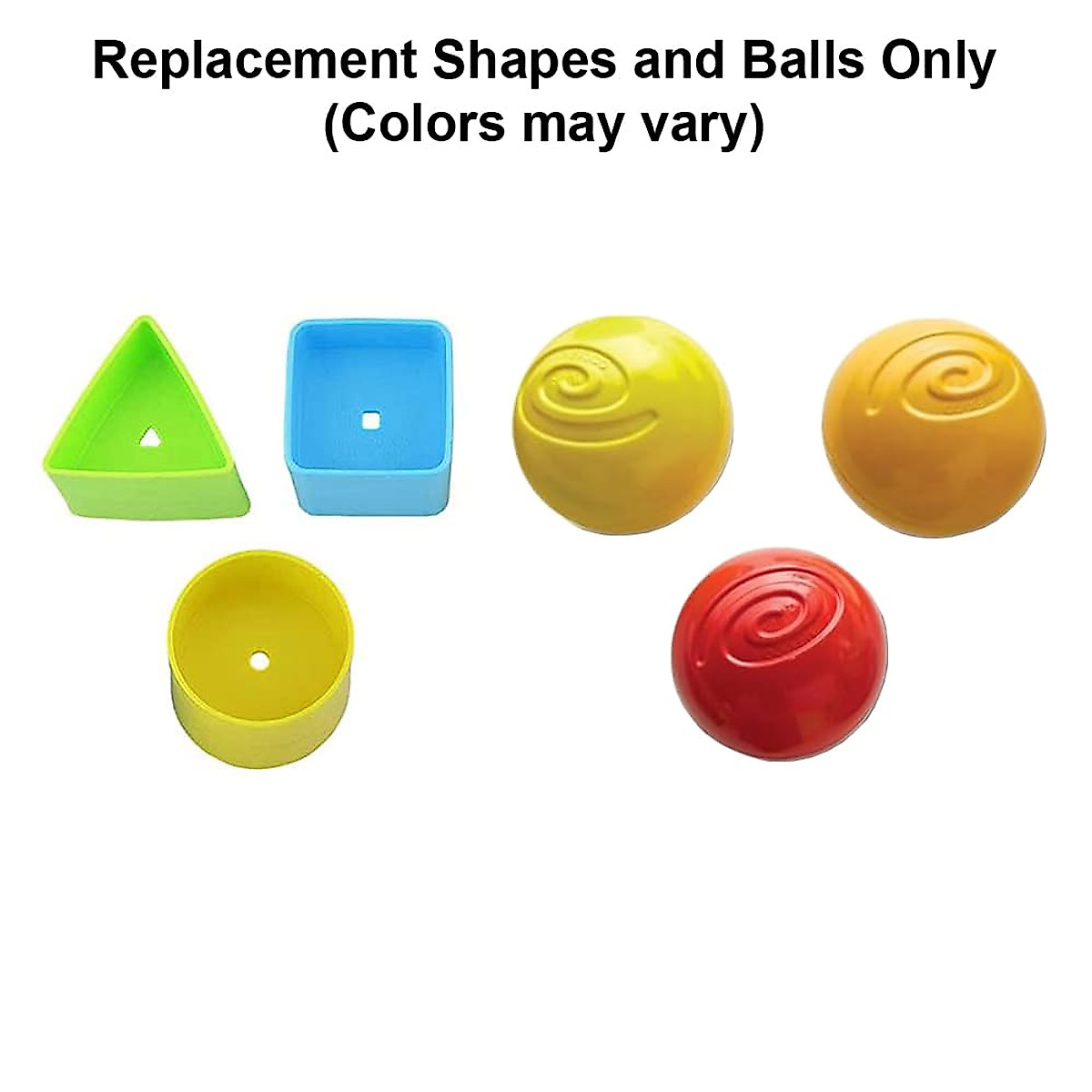 Ele Toys Replacement Parts for Fisher-Price Laugh and Learn Smart Stages Cruise Around Car - BMD91 - 3 Balls and 3 Shapes - Also Works with Model Y6965