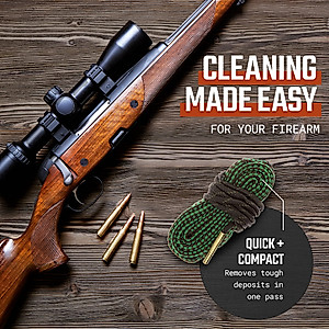 Ultimate Rifle Build Gun Snake - Reusable and Compact Gun Cleaning Rope (.223.22, 5.56mm)
