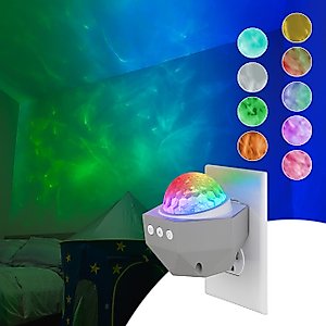 ENBRIGHTEN Galaxy Projector Light, Plug in, Night Light, Galaxy Ceiling Projector, Night Light Projector, Star Galaxy Projector, Galaxy Ceiling Projector for Bedroom, Playroom, and More, 70334-T1