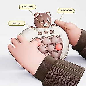 Quick Push Bubble Competitive Game Console Series, Pocket Game Console for Kids, Quick Push Game Toys, Children's Breakout Speed Push Game Machine Decompression Toy for Kids Ages 3-12 Years Old (D)