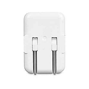 AmazonBasics 12W One-Port USB-A Wall Charger (2.4 Amp) for Phones (iPhone 13/12/11/X, Samsung, and more) - White (2-Pack)