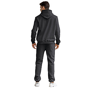 Insenver Men’s Sweatsuits Set 2 Piece Hoodie Outfit Jogging Tracksuits for Men Casual Athletic Long Sleeve Pullover Suit Set