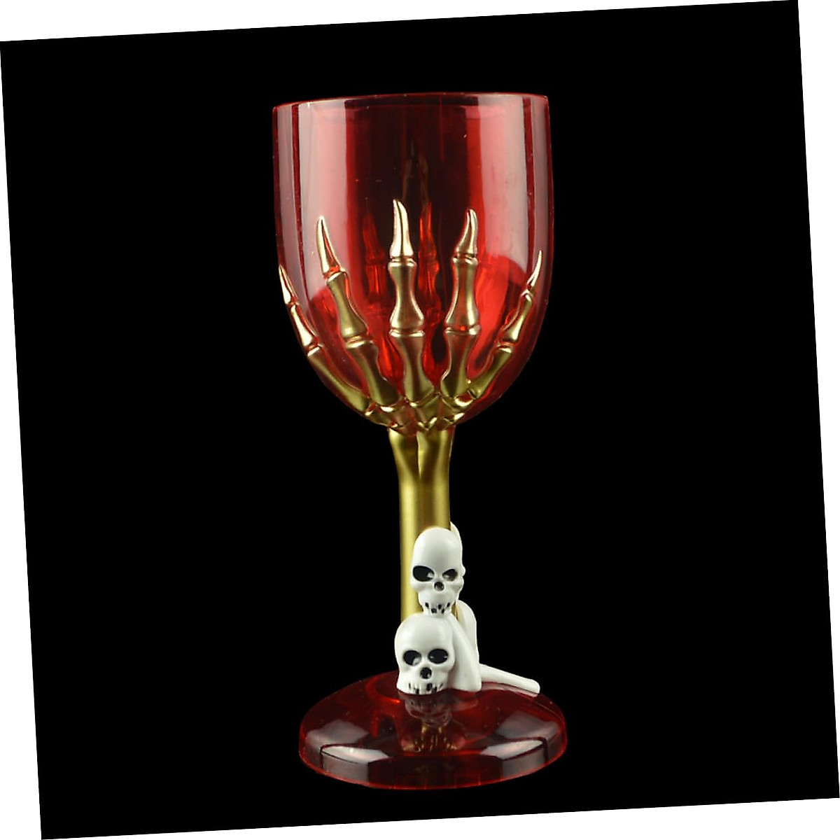 6PCS halloween plastic cups skull wine goblet Halloween Juice Goblet Party Spooky Skeleton water cup skeleton Decor Bar Drinkwares colored drinking glasses Drinking Cup re-usable