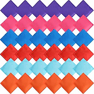 36 Pieces Colorful Cornhole Bean Bags for Tossing 3.94 x 3.94 Inches Cornhole Toy Set Beanbag Oxford Cloth Sack Hand Toss Games Weights for Family Kids Party Game Supplies