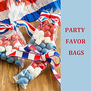 Morepack Cello Cellophane Treat Bags,6x12 Inches Cellophane Bags 200 Pcs with Twist Ties Plastic Cello Bags for Packaging Dessert,Bakery, Candies,Cookies,Chocolate,Party Favors