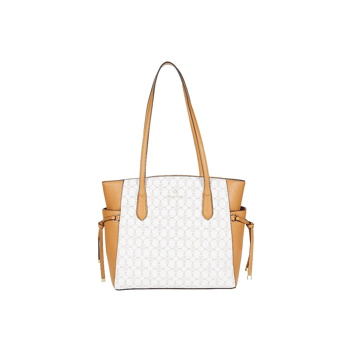 Nanette Lepore Logo Double Handle Shoulder Bag Black/White Logo One Size