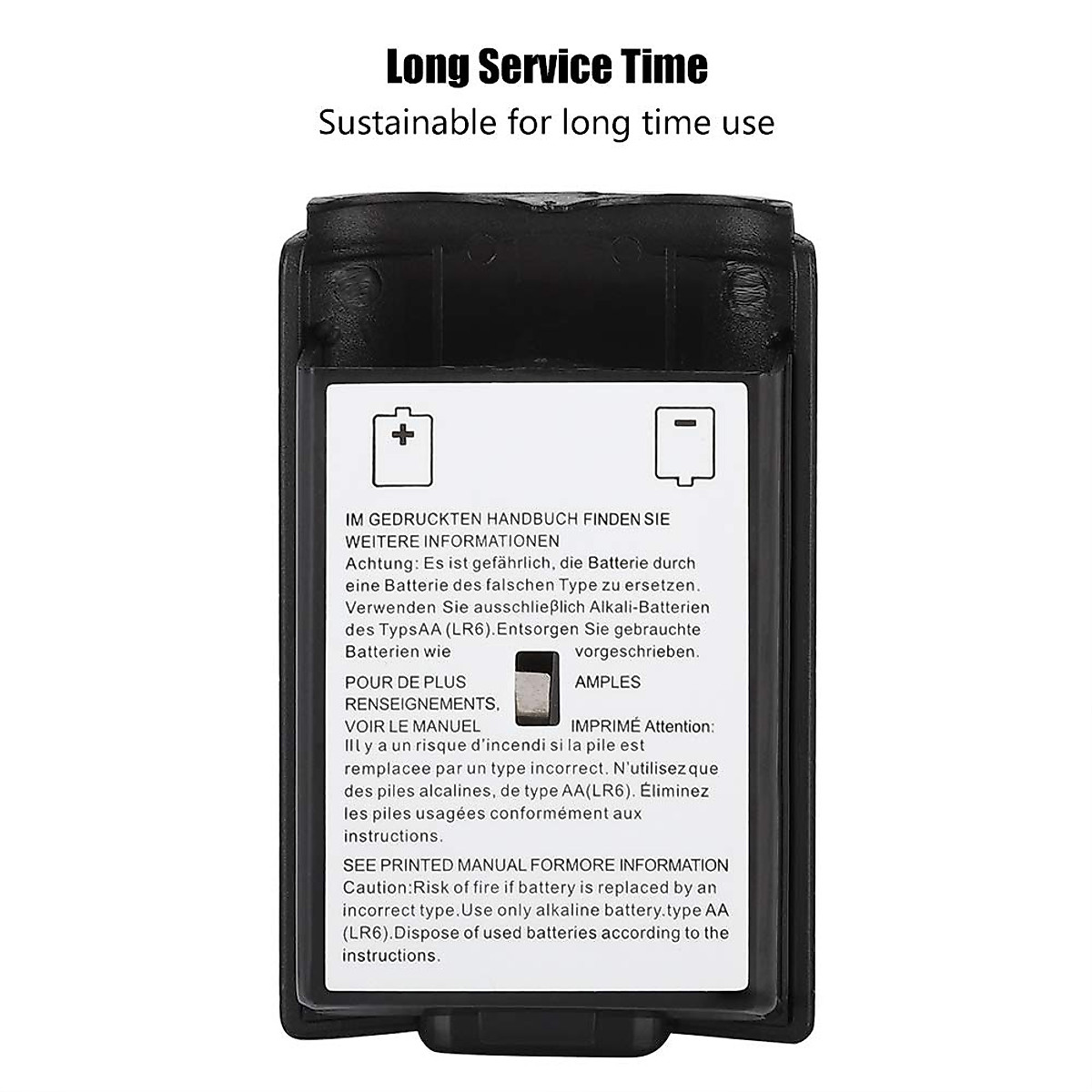 Gojiny Universal Battery Back Cover Shell Case 5 PCS AA Replacement Battery Shell Case Cover Kit for XBOX 360 Wireless Controller (Black)