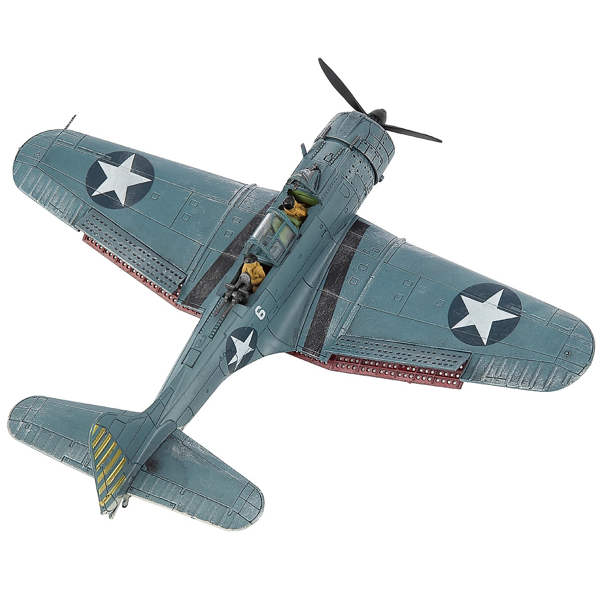 HANGHANG 1/72 Military Model Plane SBD-3 Dauntless （aged version） Alloy Fighter Plane Model Model Airplane for Collection and Gift