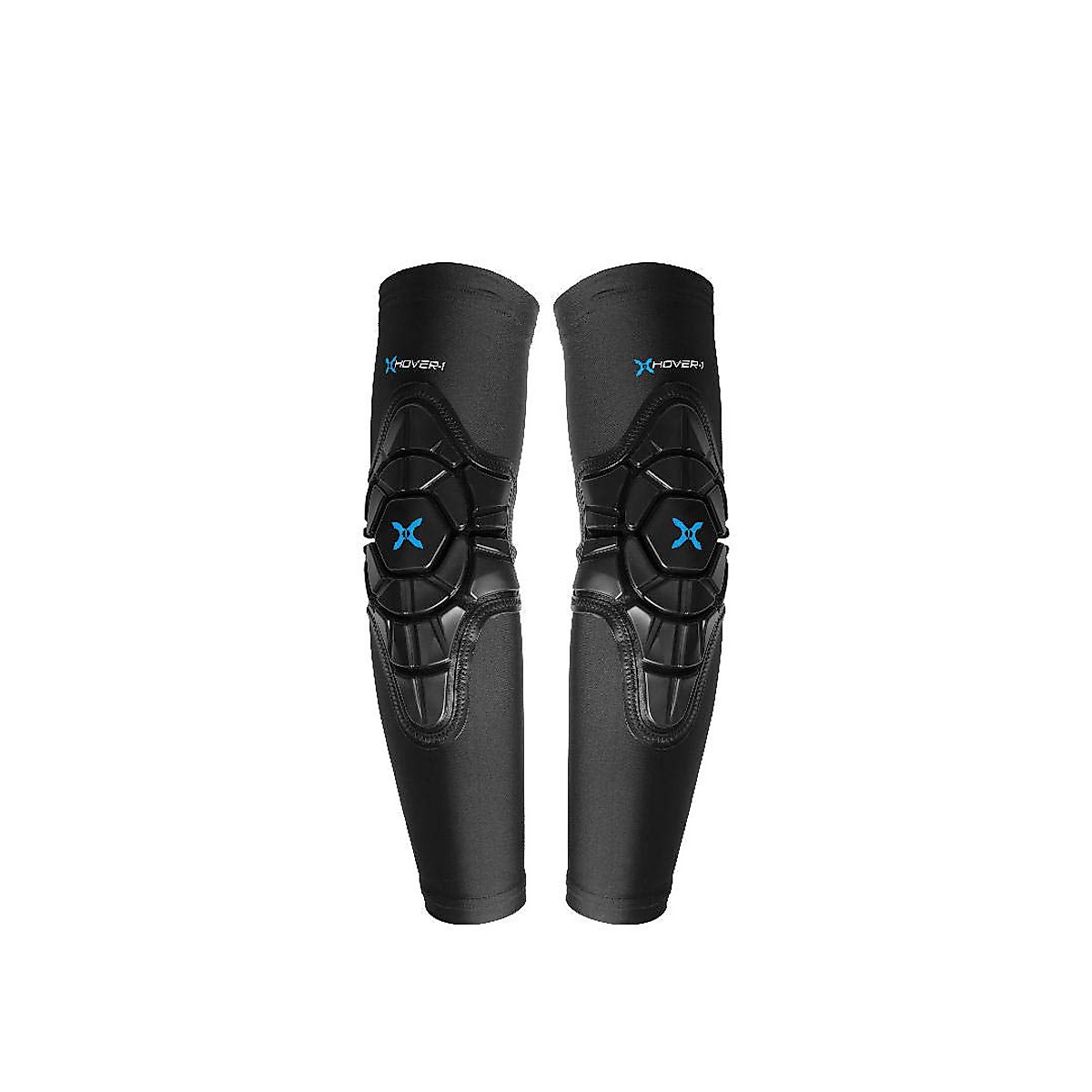 Hover-1 Men's Protective Elbow Pads | Hard PU Shells for Impact Resistance, Lightweight Breathable Material for Maximum Comfort, Large, Black