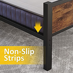 IRONCK Bed Frame, Full Size Platform Bed with Headboard and Footboard, 13 Heavy Duty Steel Slats, More Stronger, Easy Assembly, Noise-Free, No Box Spring Needed