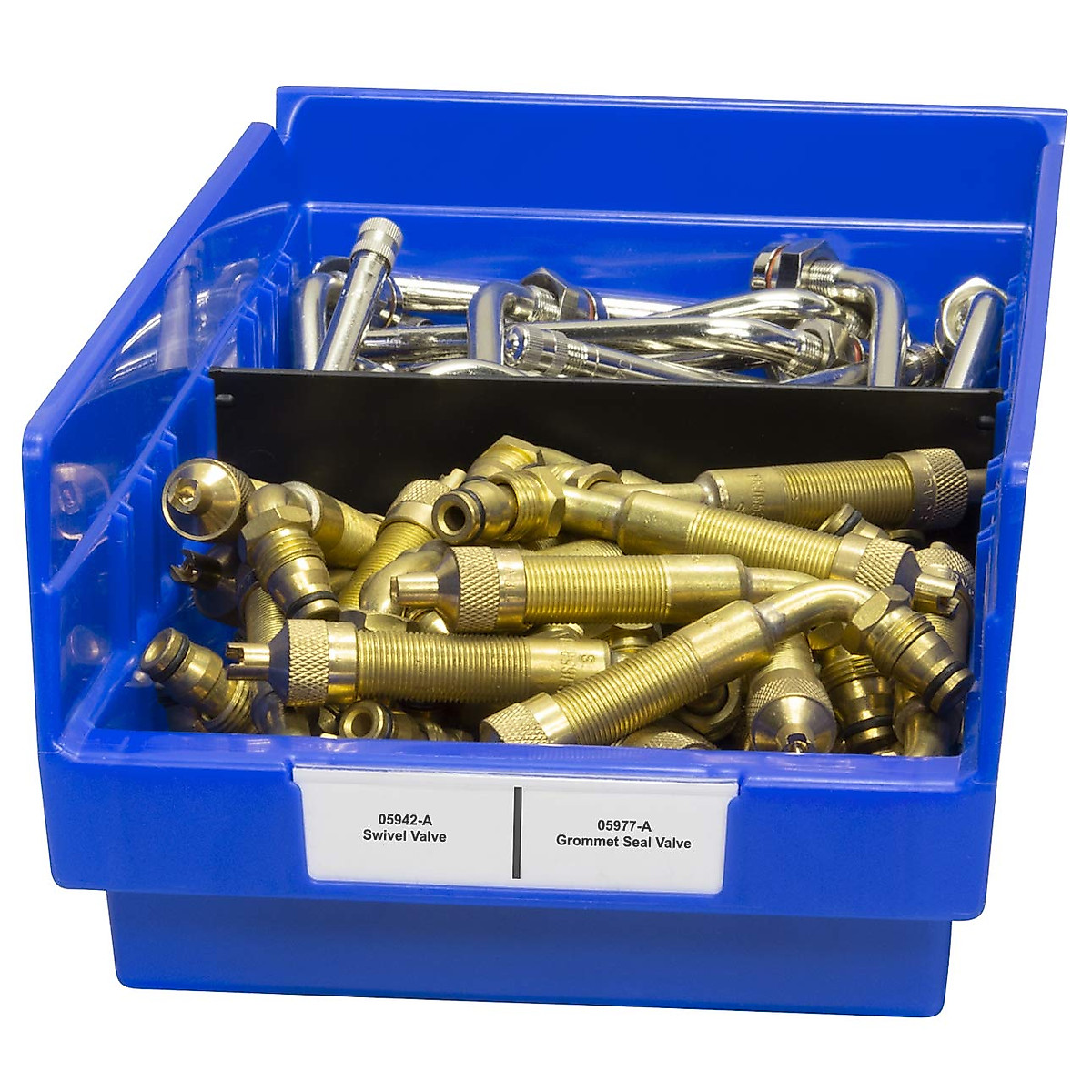 Akro-Mils 40130 Crosswise Width Plastic Divider for 30130, 30138, 30164 Shelf Bin Storage Bins, Black, (24-Pack)