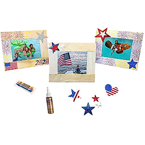 Perfect Stix Krafty Kitz Wooden Craft Stick Kit for Kids – Picture Frame Kit Complete with Instructions Made in USA from Recycled Materials
